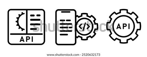 Api Icon Application Programming Interface Vector Stock Vector Royalty