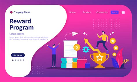 포인트 개념 로열티 프로그램을 적립하고 보상을 얻을 웹 방문 페이지 Ui 모바일 앱 배너 템플릿에 적합 벡터 일러스트레이션 호텔에 대한 스톡 벡터 아트 및 기타 이미지
