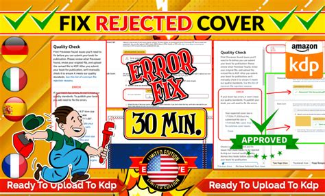 Fix Error Modify Resize Edit Cover Ebook Cover Amazon Kdp Draft Issues By Uniktexpert Fiverr