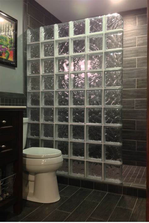 Glass Block Walk In Shower