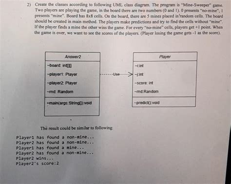 Solved 2 Create The Classes According To Following Uml