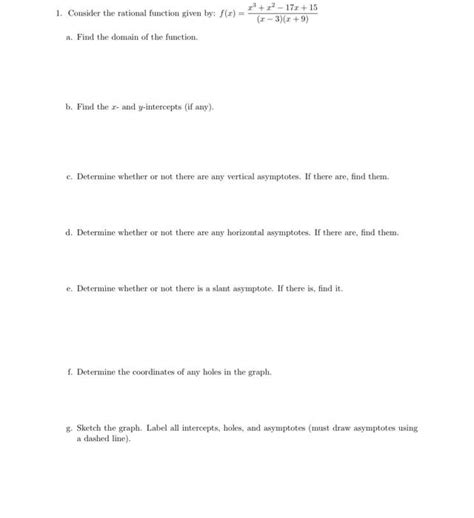 solved consider the rational function given by