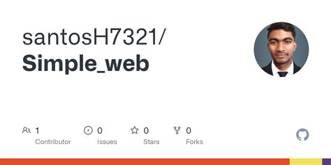 GitHub SantosH Simple Web