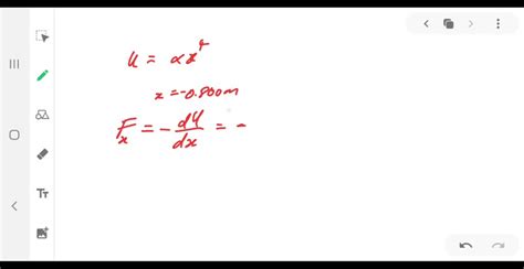 solved eale a force parallel to the x axis acts on a particle moving