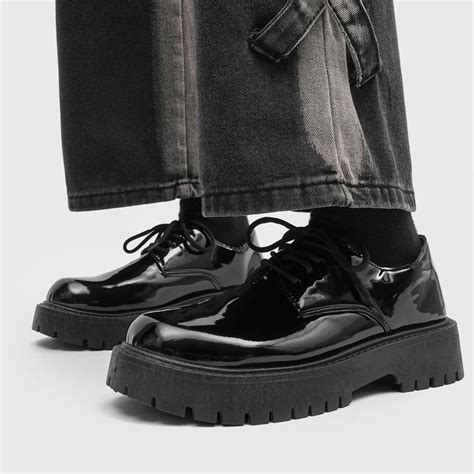 Jy мужские туфли с большой головкой новые повседневные туфли в стиле ретро на толстой подошве