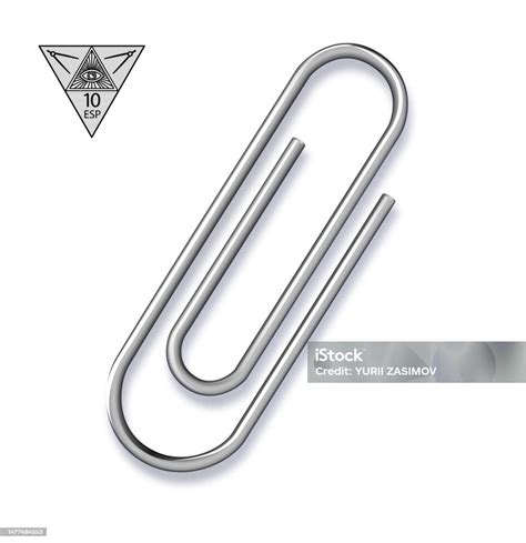 투명한 배경에 격리된 종이 클립 금속 페이지 종이 클립 홀더 바인더 벡터 0명에 대한 스톡 벡터 아트 및 기타 이미지 0명 강철 공란 Istock