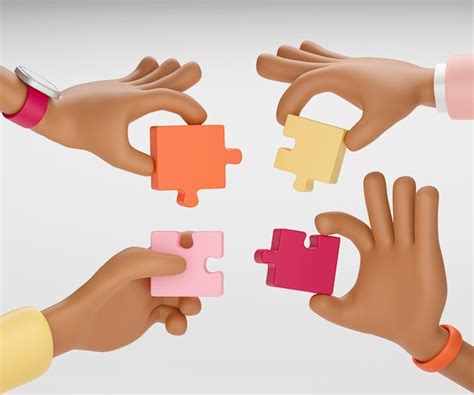 Premium Photo 3d Jigsaw Puzzle Pieces Symbol Of Teamwork Problemsolving Business Challenge 3d