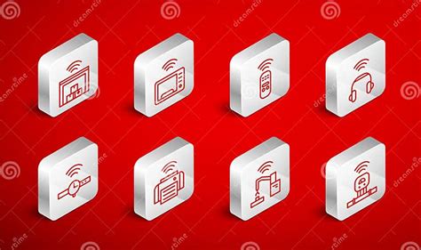 Set Line Smart Sensor Microwave Oven Remote Control Headphones Robotic Robot Arm Hand