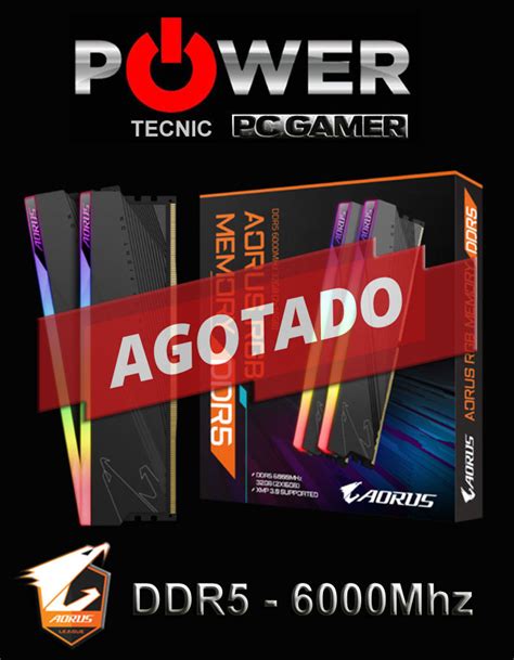 Kit De Memorias Aorus Rgb Ddr5 6000mhz 32gb 2×16 Nuevo