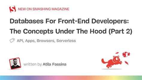 Databases For Front End Developers The Concepts Under The Hood Part 2