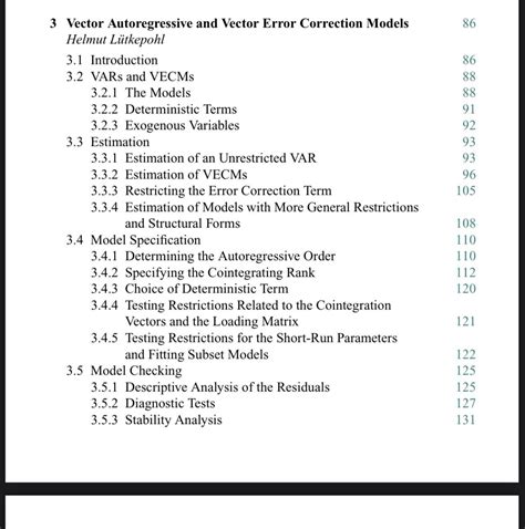 Solved 3 ﻿vector Autoregressive And Vector Error Correction