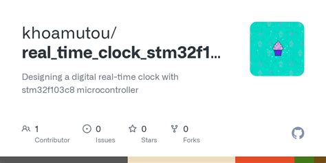 Github Khoamutou Real Time Clock Stm32f103c8 Designing A Digital Real Time Clock With