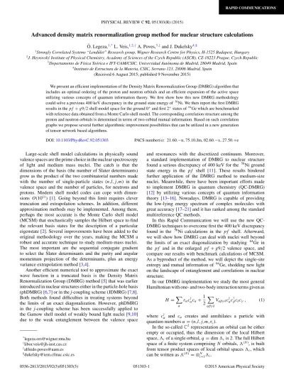 Advanced Density Matrix Renormalization Group Method For Nuclear Structure Calculations
