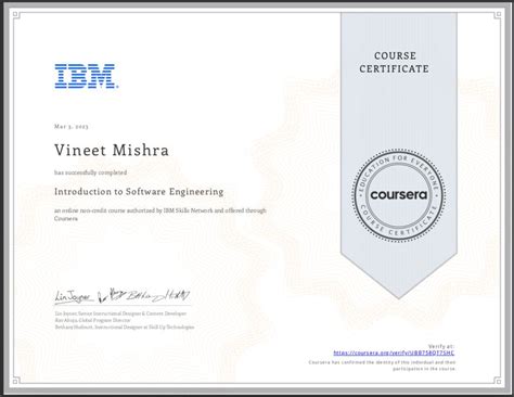 Softwareengineering Lifelonglearning Coursera Vineet Mishra