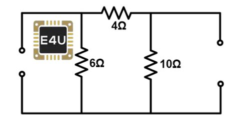 Why Is The 4 Ohm Resistor Considered In Series With The 6 Ohm R