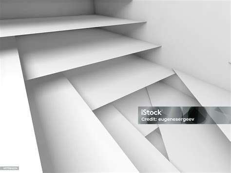 추상적임 디지탈 배경기술 하양 계단 패턴 3d 0명에 대한 스톡 사진 및 기타 이미지 0명 2015년 3차원 형태 Istock