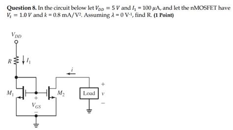 solved question 8 in the circuit below let vpp 5 v and i1