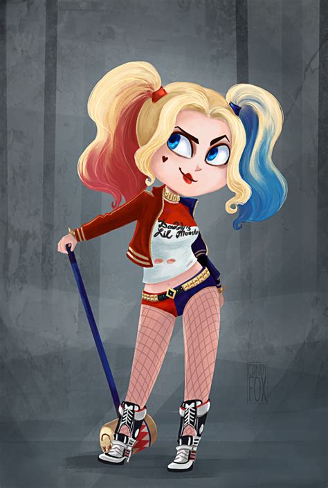 Chibi Harley By Candyfoxdraws On Deviantart