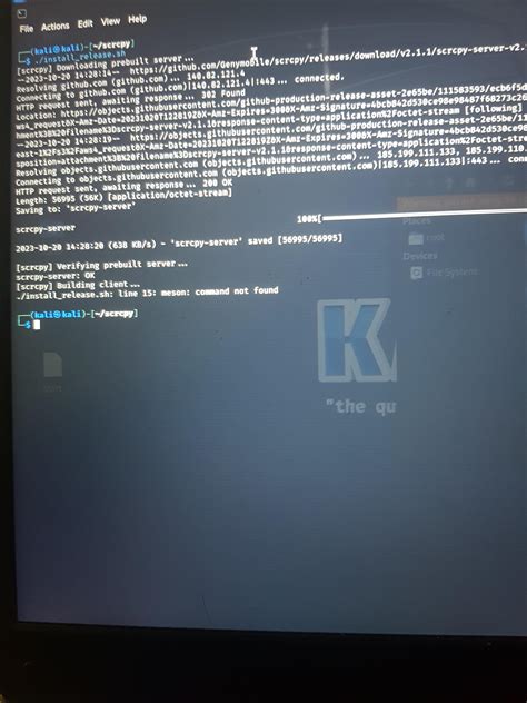 Install Release Sh Issue R Scrcpy