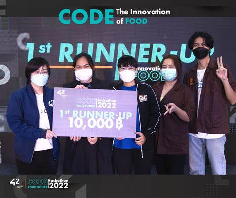 นกศกษาคณะวทยาศาสตร ไดรบรางวลรองชนะเลศอนดบ 1 Code Your Future Hackathon 2022 สถาบน
