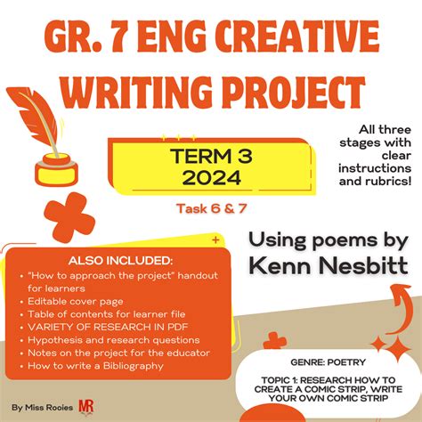Caps Gr 7 English Creative Writing Project Topic 2 And Poetry • Teacha