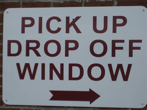 Pick Up Drop Off Window