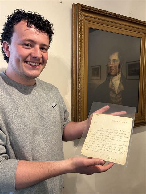 Robert Riddell Letter Ted To The Robert Burns Ellisland Trust Ellisland Museum And Farm