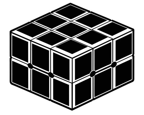 Math Cube Line Icon On White Background Vector Art At Vecteezy