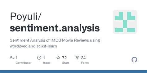 Github Poyuli Sentiment Analysis Sentiment Analysis Of Imdb Movie Reviews Using Word2vec And