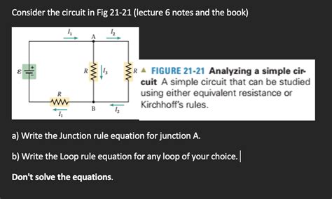 Solved A Write The Junction Rule Equation For Junction Chegg