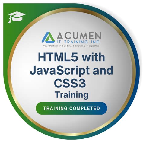 Html5 With Javascript And Css3 Training Credly