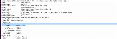 working with deployments in kubernetes rollback and rolling updates