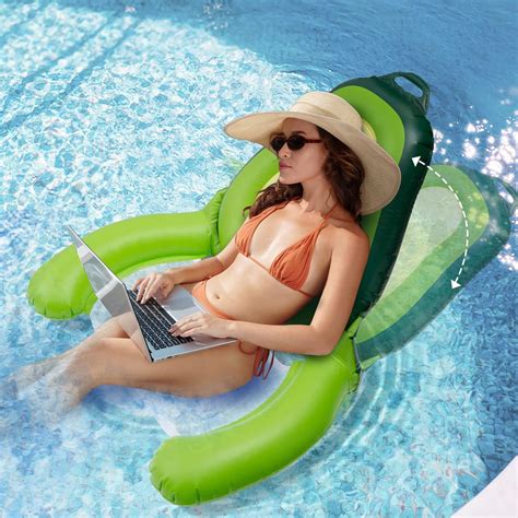 Miidd Lilo Pool Inflatables Float Adults Inflatable Avocado Pool Float Giant Avocado Swimmin