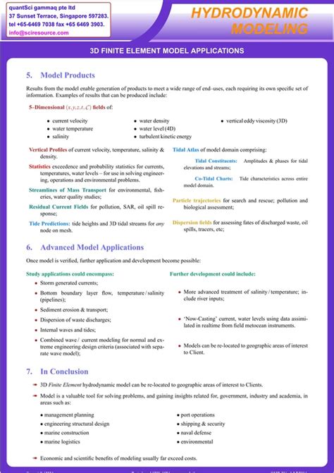 Hydrodynamic Modeling Science Resource Asia