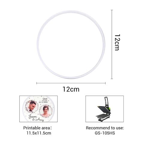 Round Sublimation Blank Metal Tin Subliblanks Limited