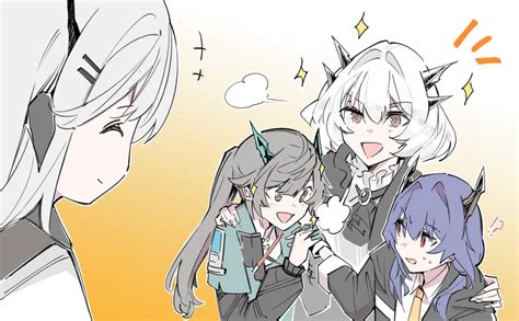 Ch En Talulah Alina And Chen Qianyu Arknights And More Drawn By Chiriejjiyo Danbooru