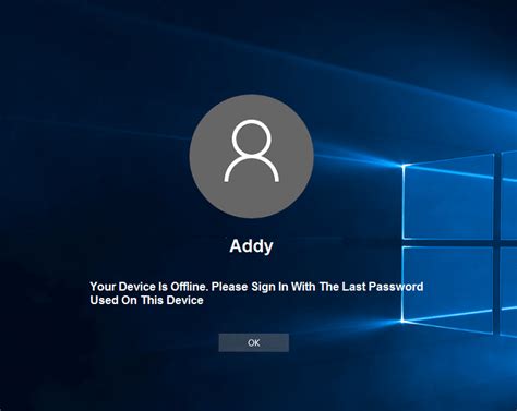Your Device Is Offline Please Sign In With The Last Password Used On This Device Techcult