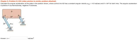 Calculate The Angular Acceleration Of The Plate In
