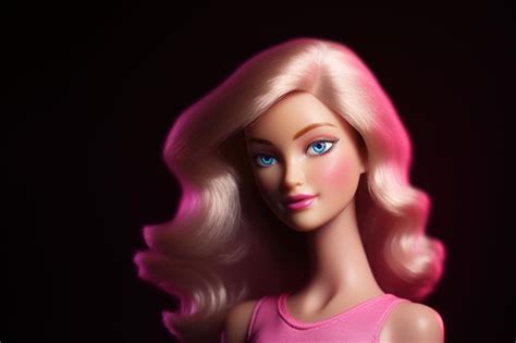 Premium Ai Image Barbie Doll Head Closeup The Most Popular Doll In The World Generative Ai