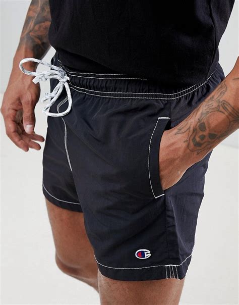 Swim Shorts By Champion Just Add Water Drawstring Waistband Mesh Lining Side Pockets Single Back