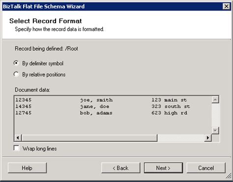xsd biztalk flat file schema wizard empty field issue stack overflow