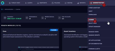 QRadar EDR Formerly ReaQta Licensing Questions
