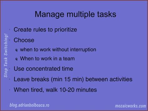 Stop Task Switching ODP Science