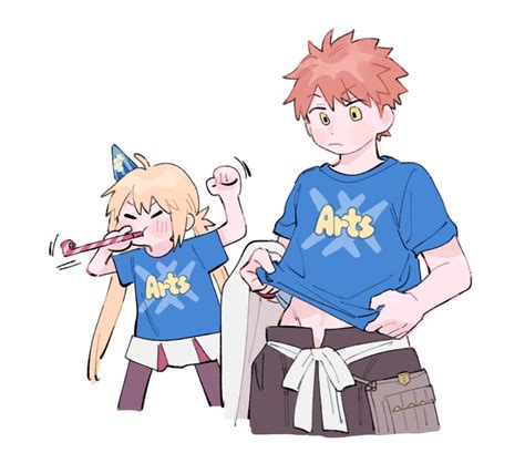 Artoria Pendragon Emiya Shirou Artoria Caster And Senji Muramasa Fate And 1 More Drawn By