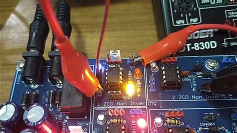 Op Amp Non Inverting Zero Crossing Detector Comparator Youtube