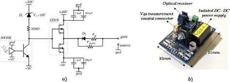 17 A Optically Isolated Gate Driver Circuit And B Its Realization