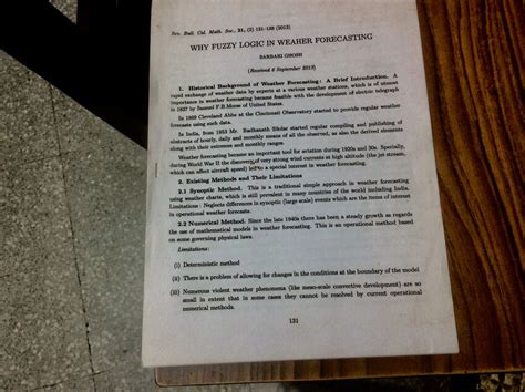 Pdf Why Fuzzy Logic In Weather Forecasting