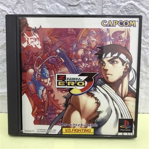 แผ่นแท้ Ps1 Street Fighter Zero 3 Japan Slps 01777 86877 Sf Alpha Iii Th