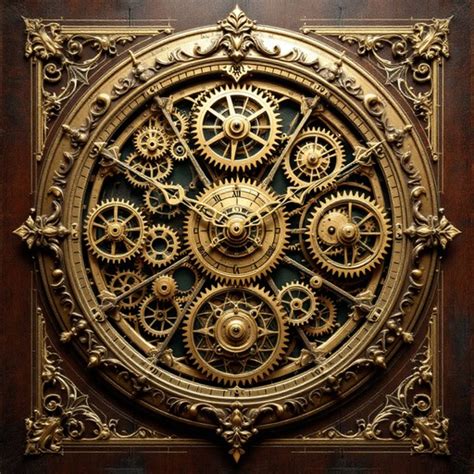 Free Ornate Brass Clockwork Image Clockwork Gears Victorian