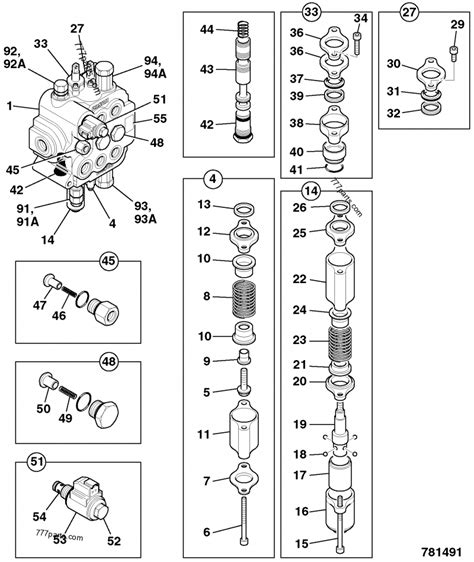 25 222576 Valve 2 Spool Loader Float 25222576 Jcb Spare Part